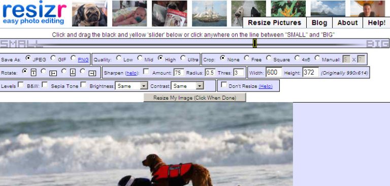 Resizr: Edite imagens e fotos facilmente - 365 Dias